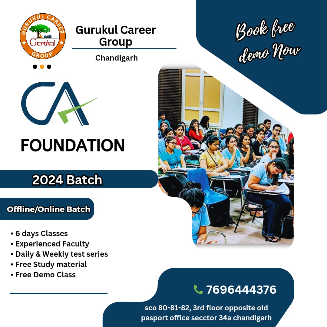 CA Foundation Coaching In Chandigarh | CA Coaching Chandigarh